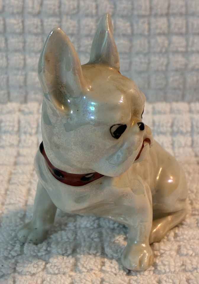 VINTAGE FRENCHIE DOG FRENCH BULLDOG PORCELAIN/CERAMIC FIGURINE JAPAN | eBay