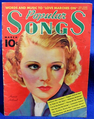 Popular Songs Sheet Music from 1937 Vintage Ads and Photos - Harriet ...