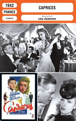 Fiche Cinéma - LEO JOANNON - CAPRICES - 1942 | eBay