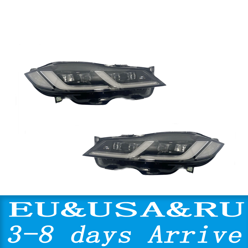 Pair Headlight Assembly Headlamp Front Light For Jaguar F-PACE X761 XF ...