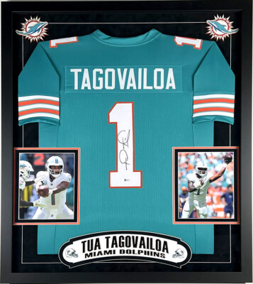 Tua Tagovailoa Autographed Miami Dolphins Jersey Rookie Signature ...