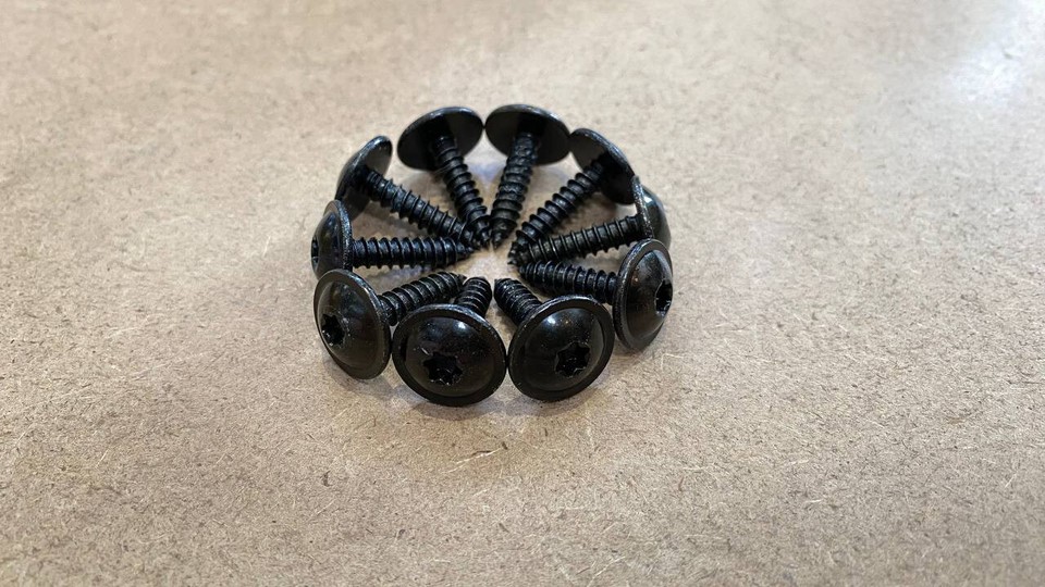 FIT MAZDA TORX Black Self Tapping Screws Flanged Pan Head/Body Screws ...