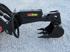 Hydraulic Backhoe Attachment with 12" Bucket Fits Toro Dingo Mini Skid ...