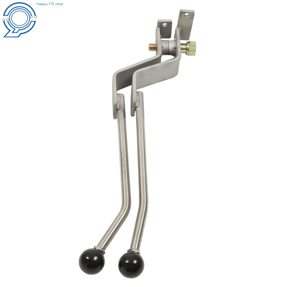 NP-205 Stainless Twin-Stick Shifter W/Boot For GM Transfer Case Shifter ...