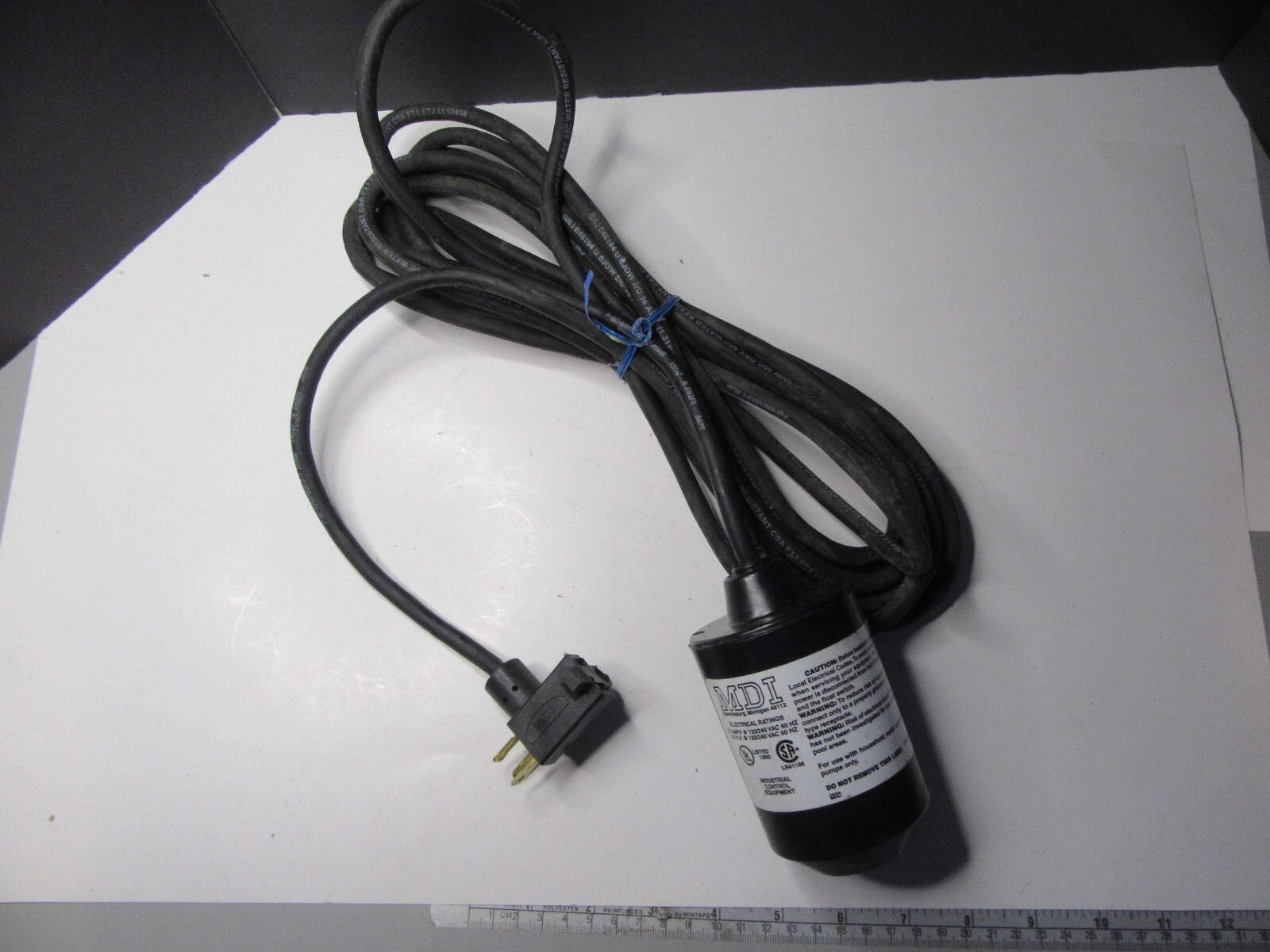 MDI Float Switch with plug normally open pump down GF10W20F1 for sale ...