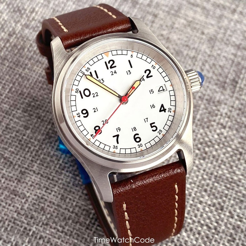 NH35 Movement Pilot Automatic Men's Watch Swim Sapphire Waterproof ...