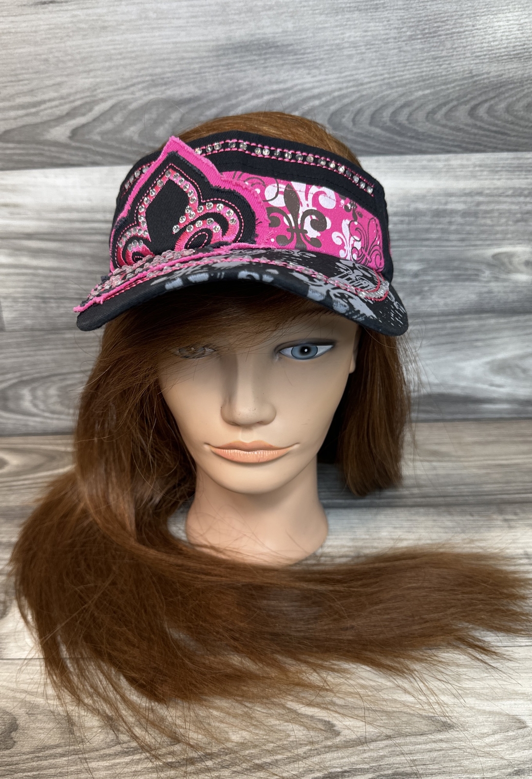 Cowgirl Brand Visor Cap Hat Bratz Style Rhinestone Embellished - | eBay