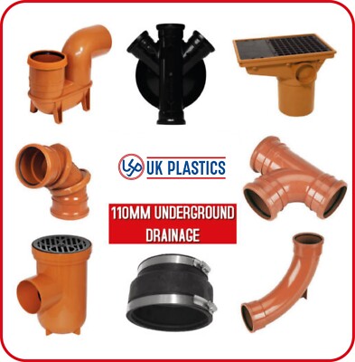 Underground Drainage 110mm Fittings FREE & FAST DELIVERY ! | eBay UK