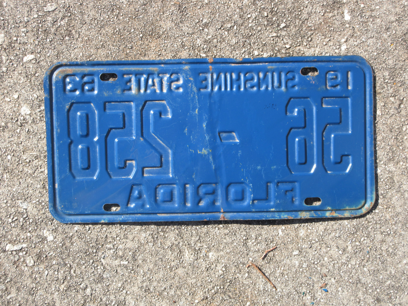 1963 Florida License Plate Hamilton County Chevy Chevrolet Ford 56 258 ...