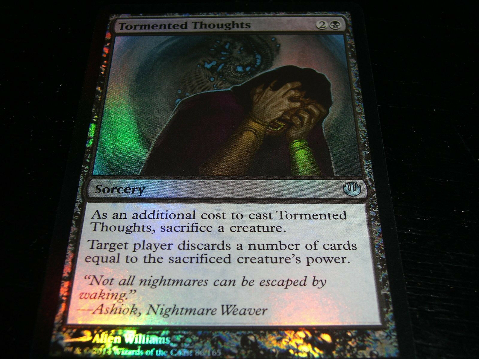 Magic the Gathering: Journey to Nyx - Tormented Thoughts FOIL Uncommon ...