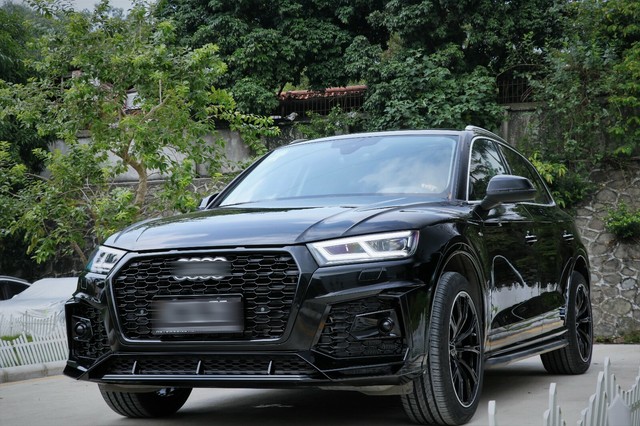 Fit for AUDI Q5 2018-2019 Rsq5 Style Black Front Honeycomb Mesh Grill ...