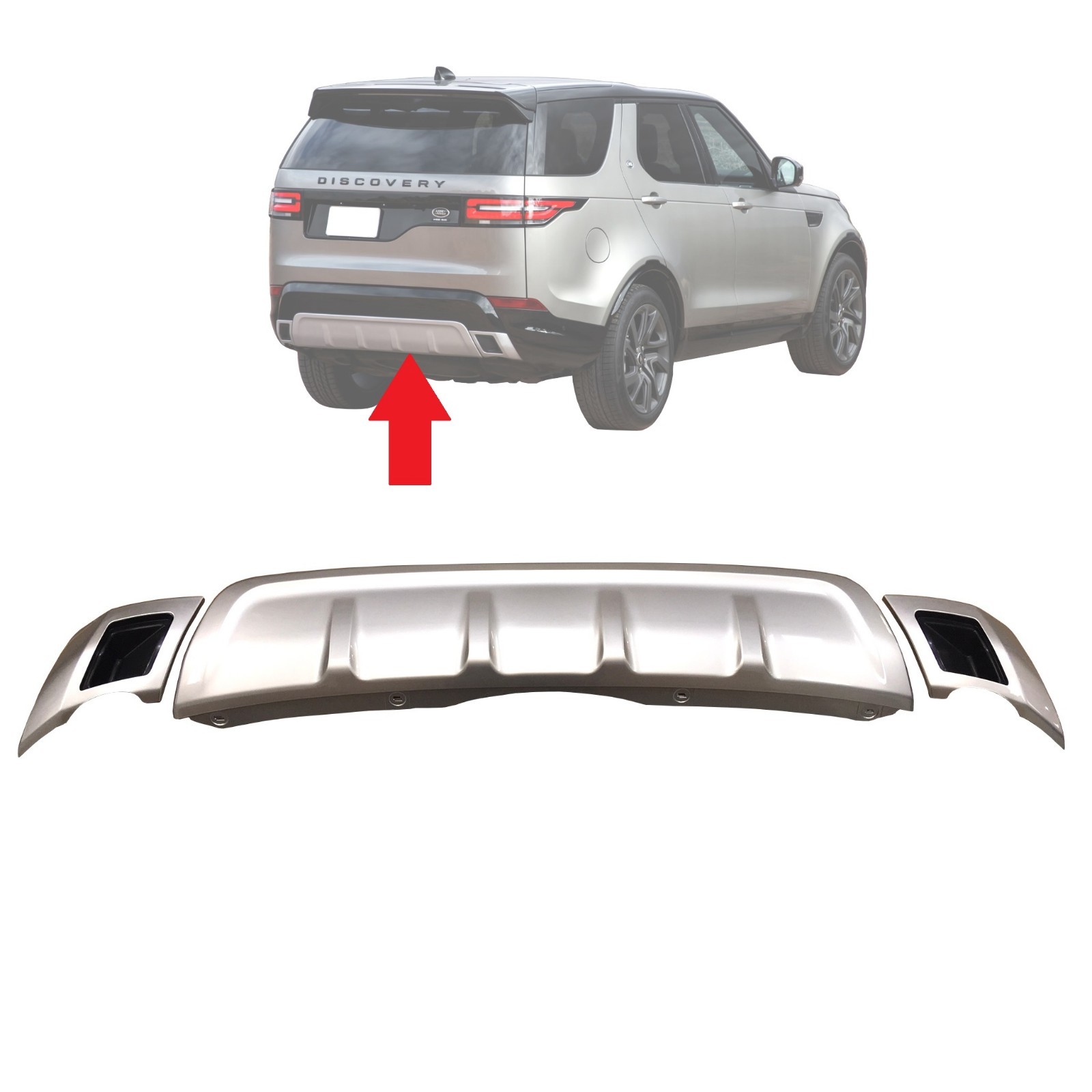 LAND ROVER DISCOVERY 5 (2017+) REAR BUMPER UPGRADE KIT TOW COVER ...