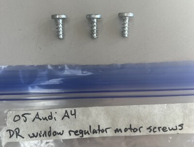 2005 Audi A4 Driver Rear Window Regulator Motor Screws | eBay