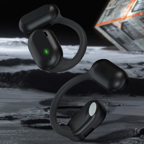 Open Ear Bone Conduction Wireless Earphones Noise Reduction for Outdoor ...