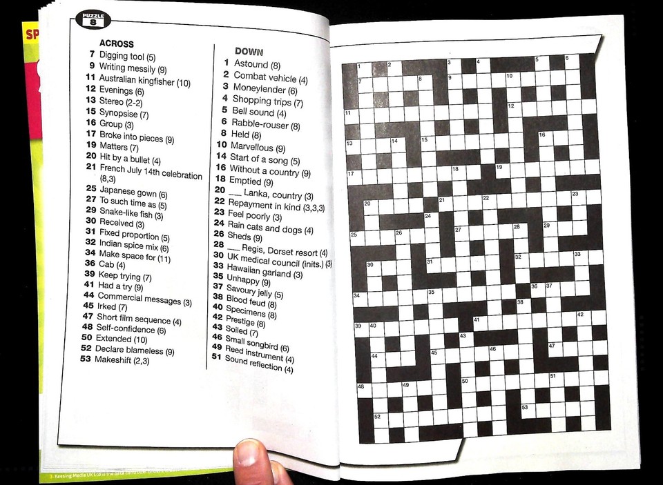 Lucky Seven Crossword Collection Puzzle Book Mag Issue 324 Giant ...