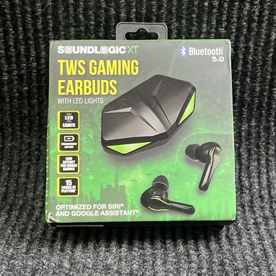 🔥🔥🔥Soundlogic XT TWS Gaming Earbuds with LED Lights with Bluetooth 5.0 ...