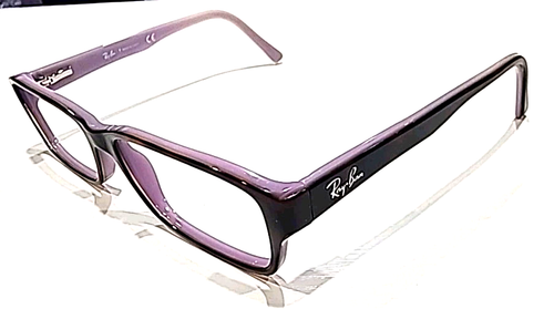 Ray Ban RB5169 5240 Dark Havana Purple Rectangle Eyeglasses 52-16 140 ...