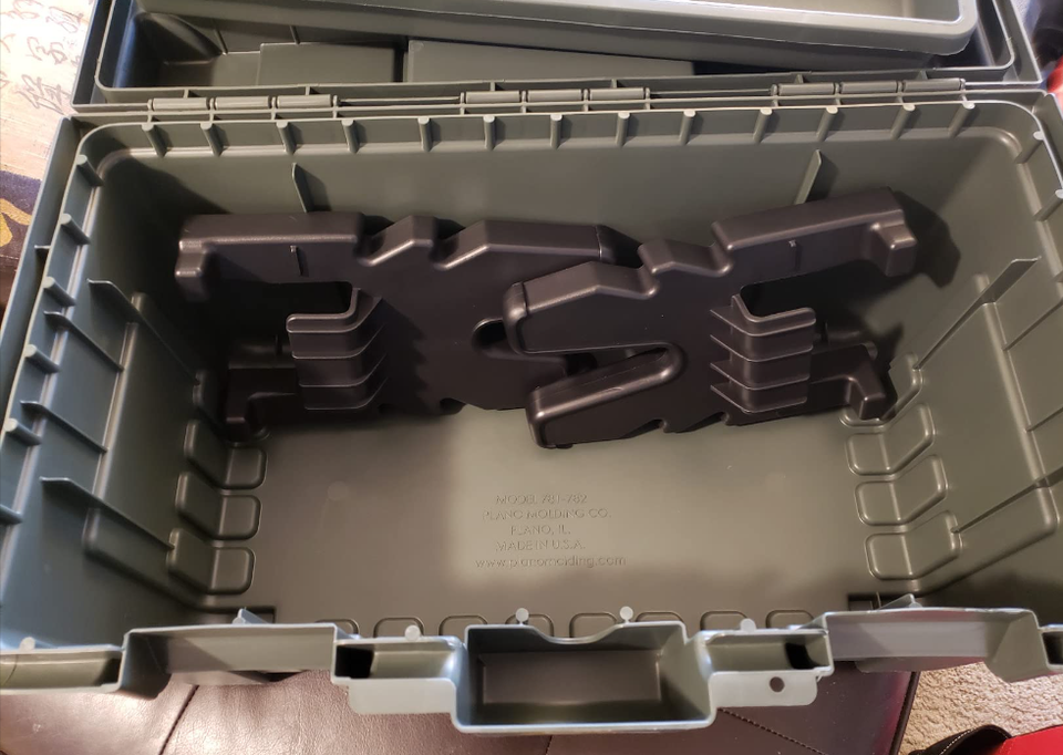 Rifle Shooters Hard Case Accessories Ammo Box Gunsmith Storage Lift Out ...