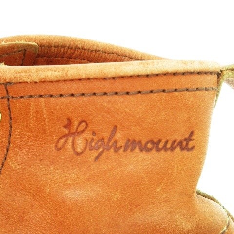 Highmount Work Boots Leather Lace Up Logo Outdoor 26.5Cm Brown Ao1 Gy18 Me EXy19 | eBay