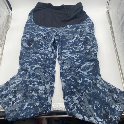 US Navy Nwu Type i Blue Digital Maternity Trousers Size Medium Long VGC ...