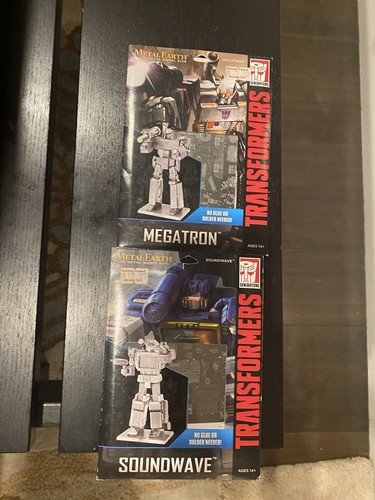 Lot Of 2 Metal Earth Transformers 3D Model Kits- Megatron And Soundwave ...