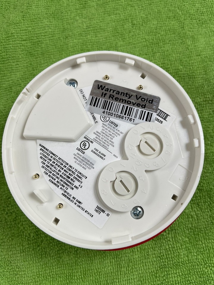 EDWARDS SIGNALING E-PD ADDRESSABLE PHOTO DETECTOR FIRE ALARM SMOKE ...