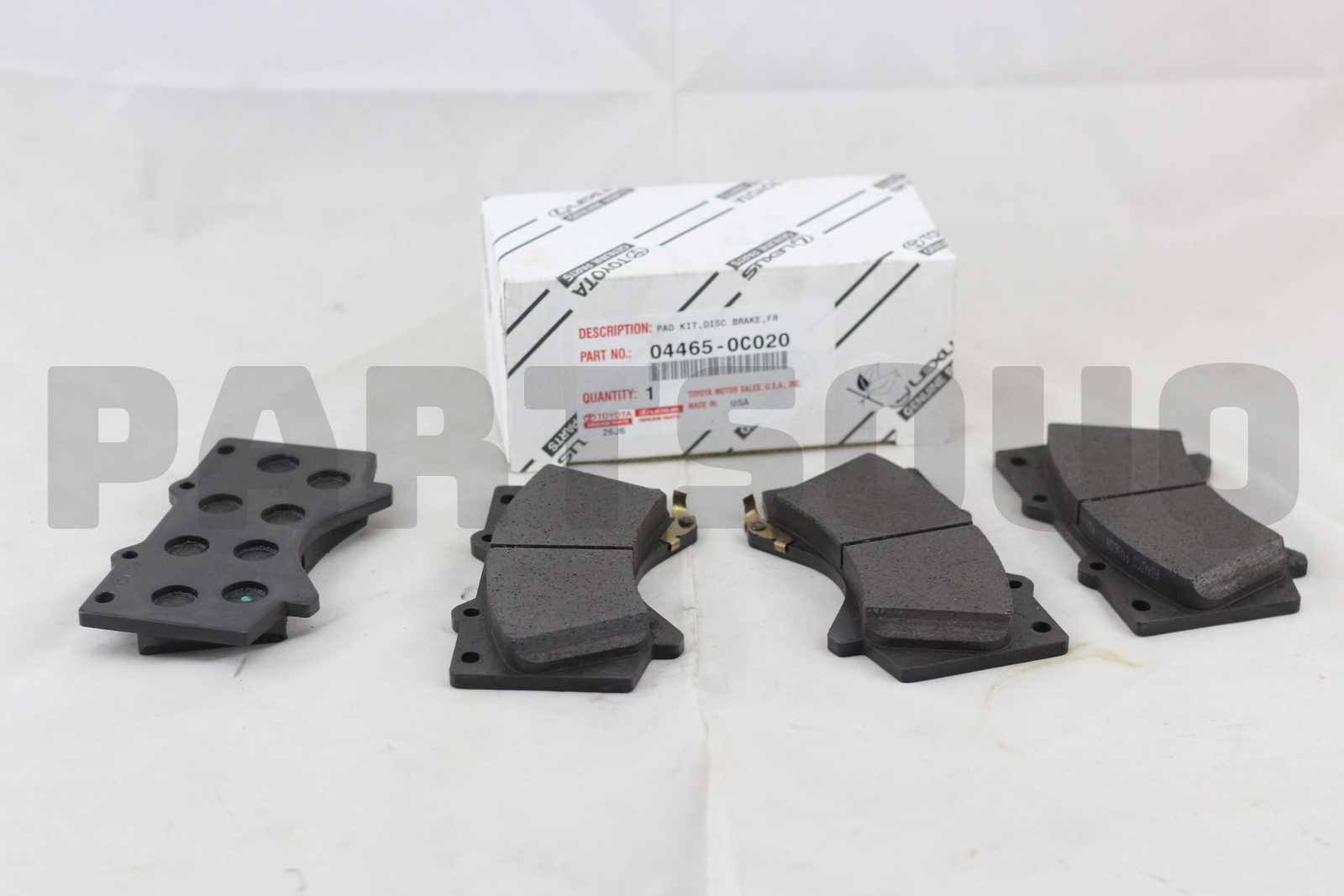 044650C020 Genuine Toyota PAD KIT, DISC BRAKE, FRONT 04465-0C020 | eBay
