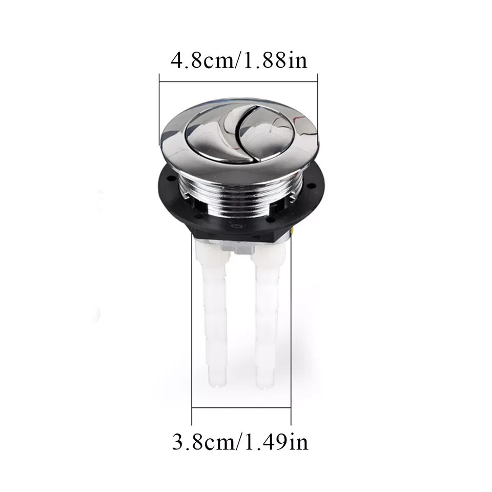 38-58mm Replacement Dual Flush Push Button Toilet Cistern Water Saving ...