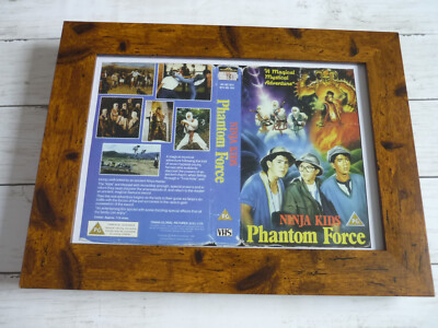 A4 poster framed vhs video sleeve cover 1986 NINJA KIDS PHANTOM FORCE ...