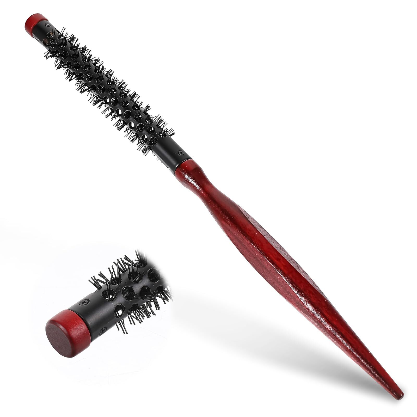 1pc Mini Quiff Roller Round Brush for Blow Dry Short Hair Small Trag ...