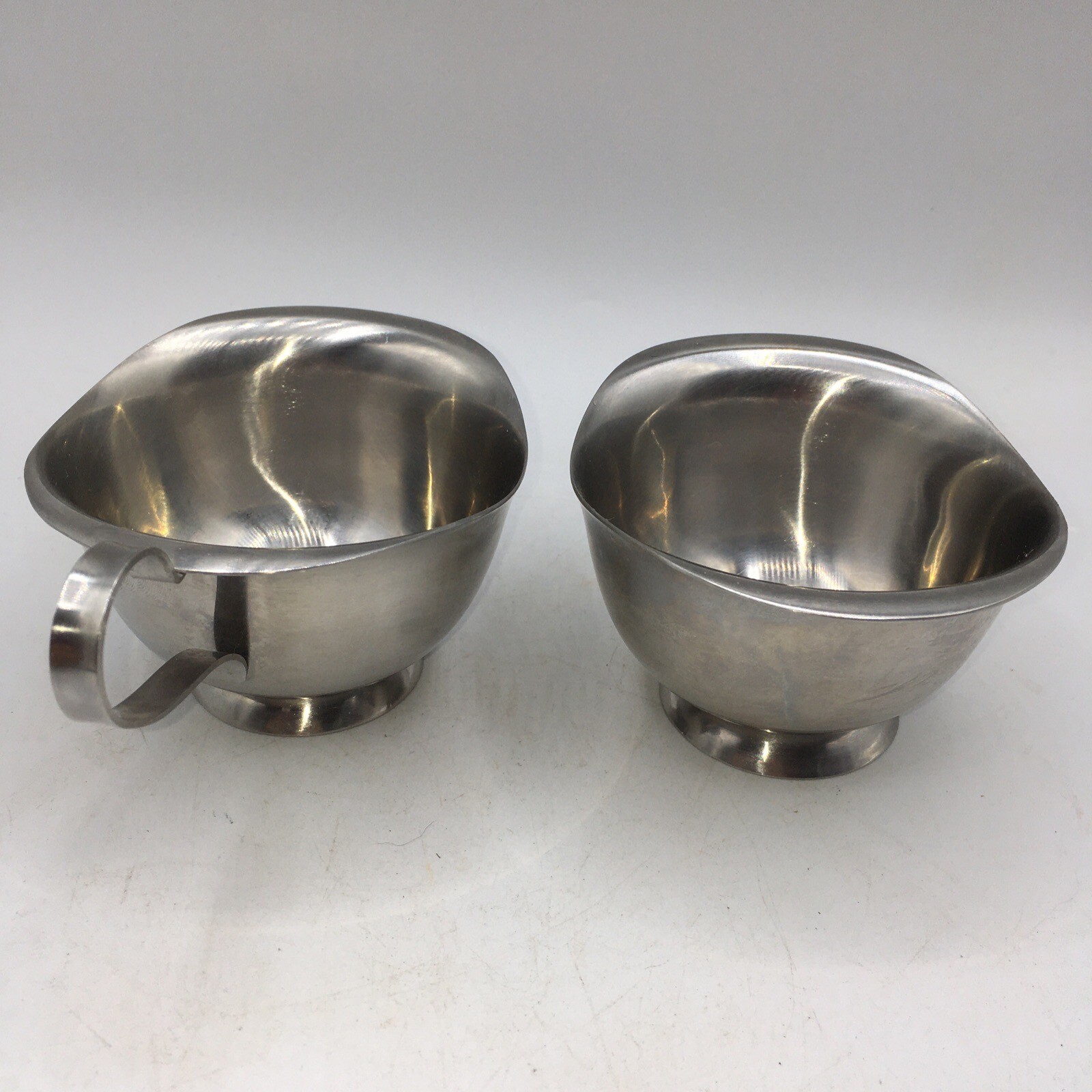 Vtg Royal Dolphin Cream & Open Sugar Set Stainless Steel Mcm Japan | eBay