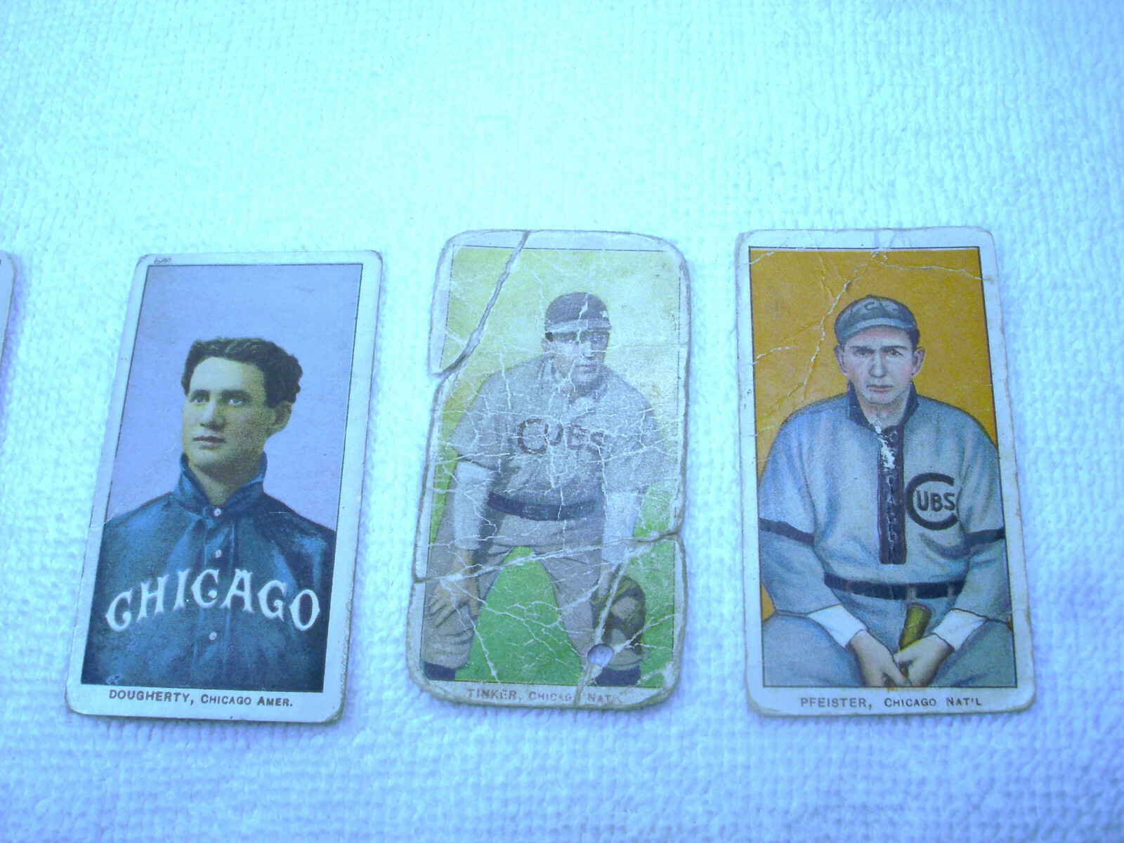 5 VTG Original T206 Cigarette Baseball Series Cards 3 Chicago & 2 ...