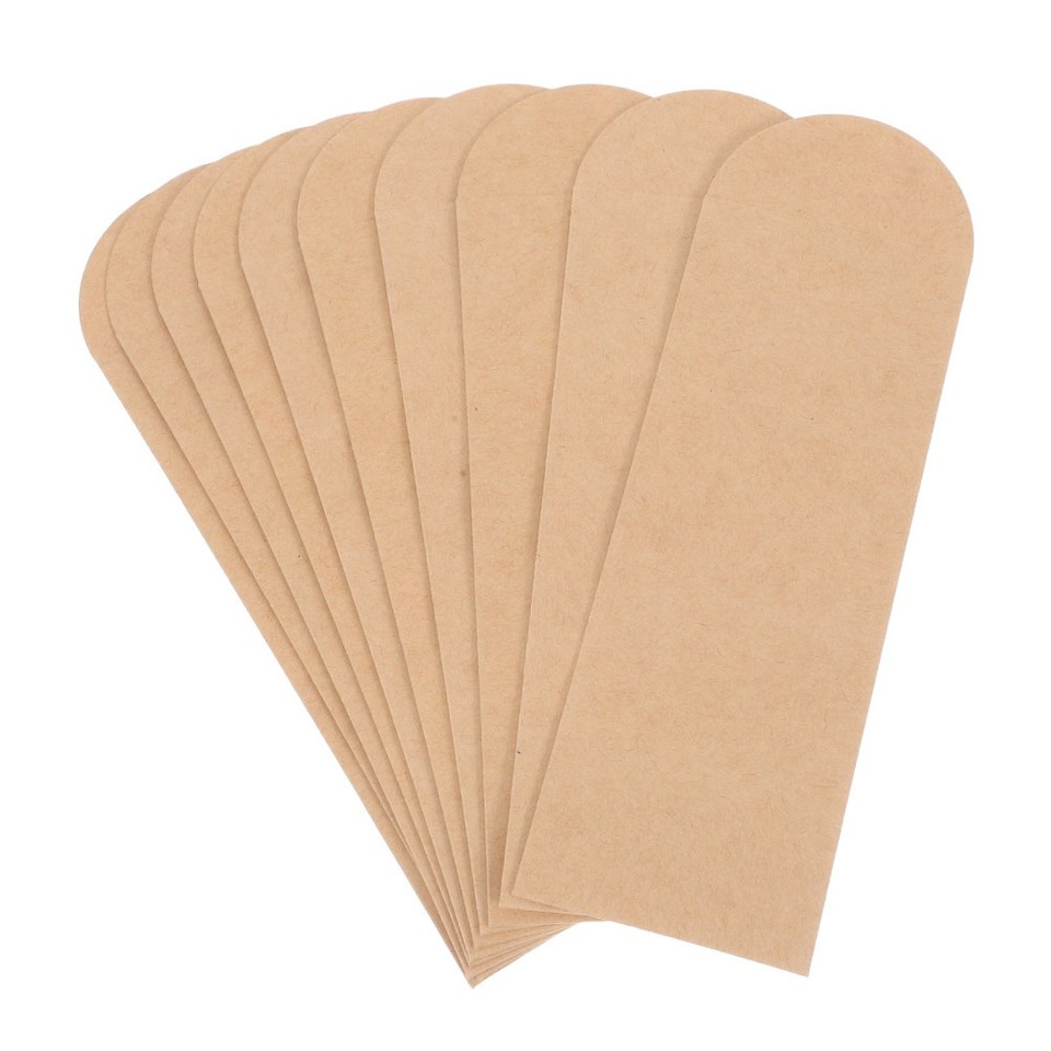 10 Pcs Kraft Paper Pen Covers Bookmark Protectors Holder Bag Cardboard ...