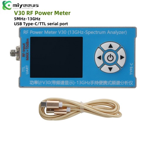 V30 5MHz-13GHz Spectrum Analyzer RF Power Meter USB Type-C Spectrum ...