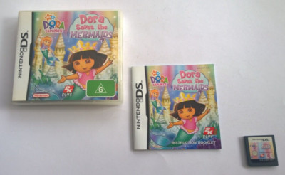 Nintendo DS Video game Dora saves the mermaids 2DS 3DS TESTED WORKING ...