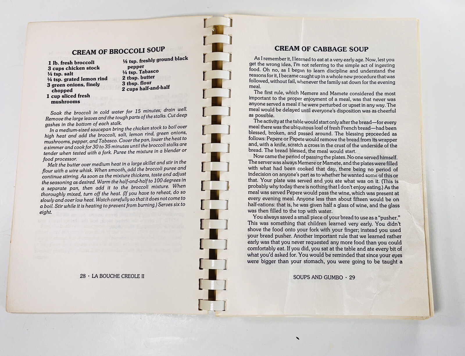 La Bouche Creole II Cookbook June Soniat & Leon E. Soniat Jr. Cajun VTG ...