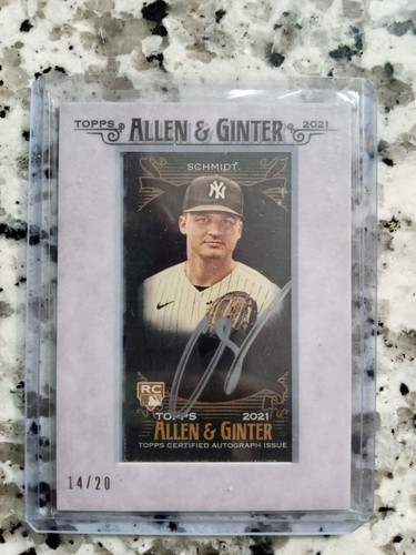 2021 Topps Allen & Ginter Auto Clarke Schmidt 14/20 | eBay