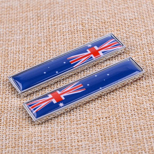 2x Car 3D Metal AU Australian Flag Emblem Badge Sticker Decal Trim ...