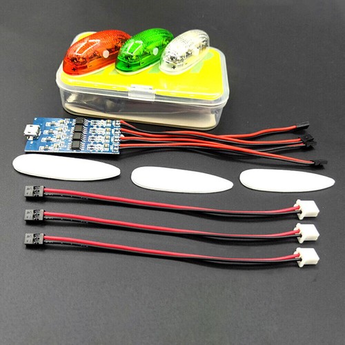 LED Flash Light Navigation Lamp Kit for Fixed Wing FPV RC Drone ...