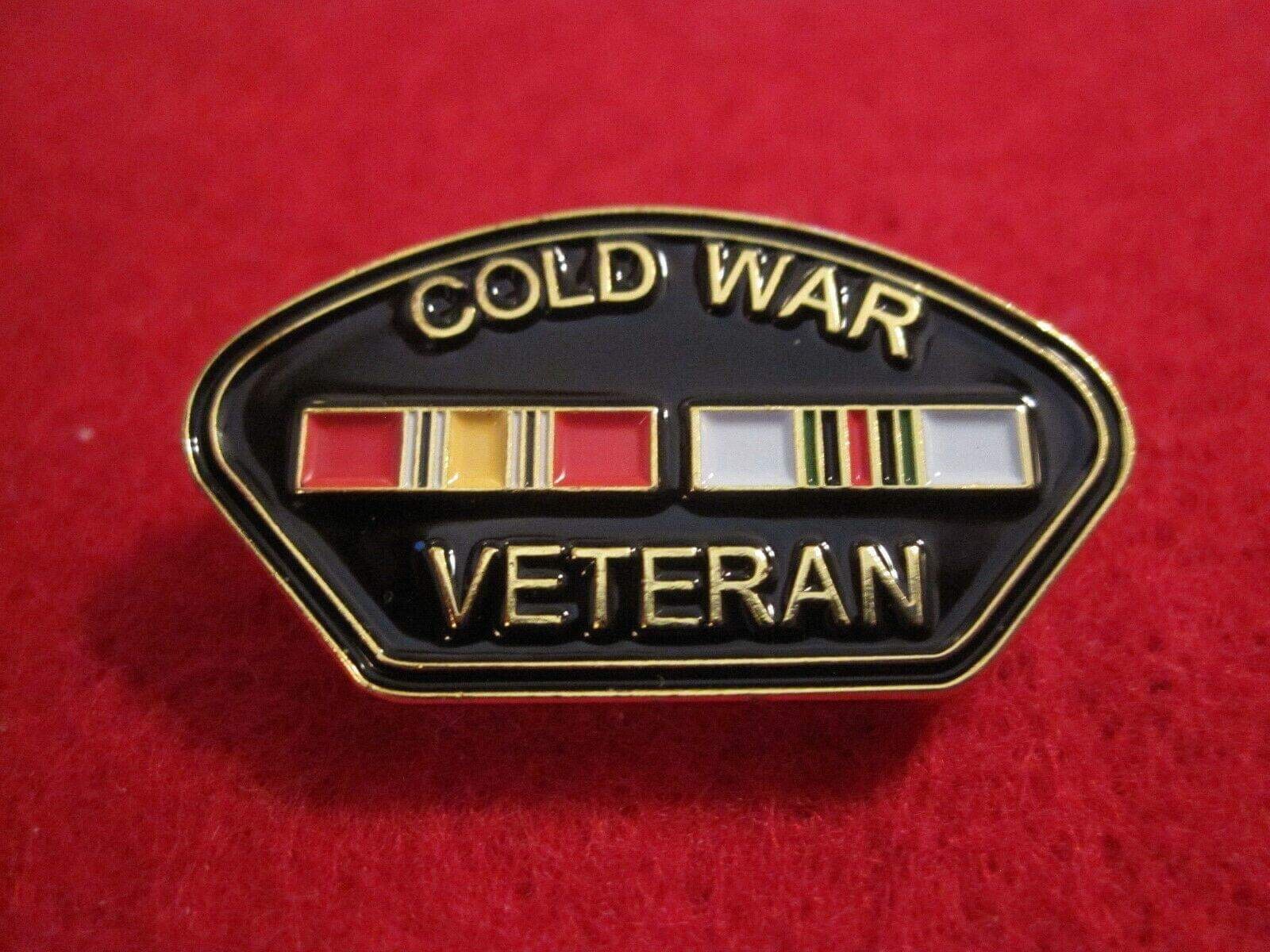 US Army Cold War Double Ribbon Award Enamel Gold Tone Badge Pin Sale ...