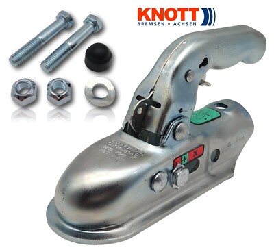 KNOTT KK14-B bis 1400kg Kugelkupplung Ø45mm rund 2x M12 mit Schrauben ...