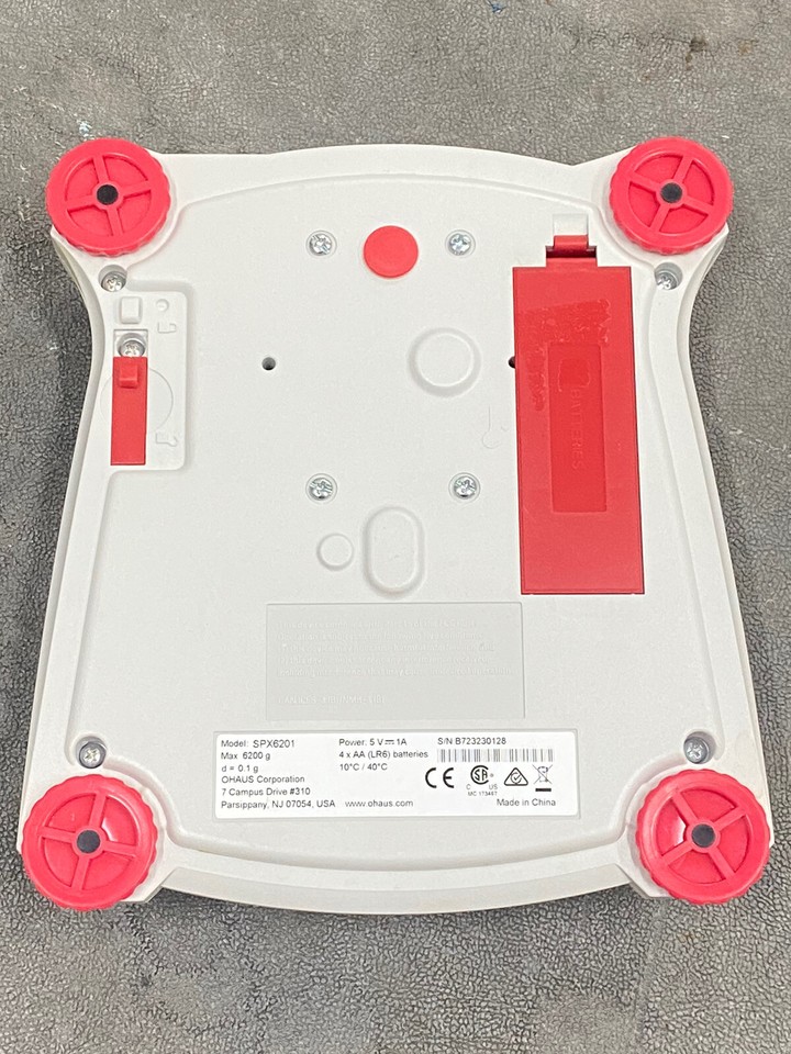 Ohaus SPX6201 Scout Portable Scale Top Loading Balance (6200g x 0.1g ...