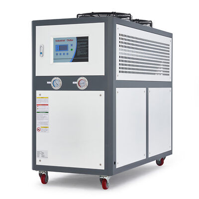 CREWORKS 6 ton 9 HP Air-cooled 13.2 Gal Industrial Water Chiller LCD ...