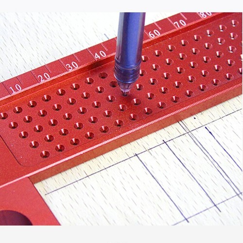 90 degrees Precision Aluminium Square 200mm T-type Scribe Line Drawing ...