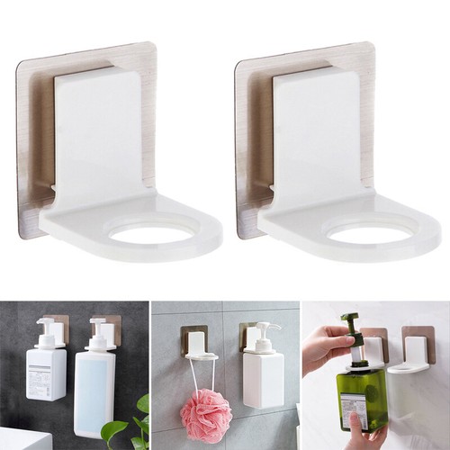 Shower Gel Bottle Rack Hook Wall Mounted Shampoo Holder Hanger Bathroom ...