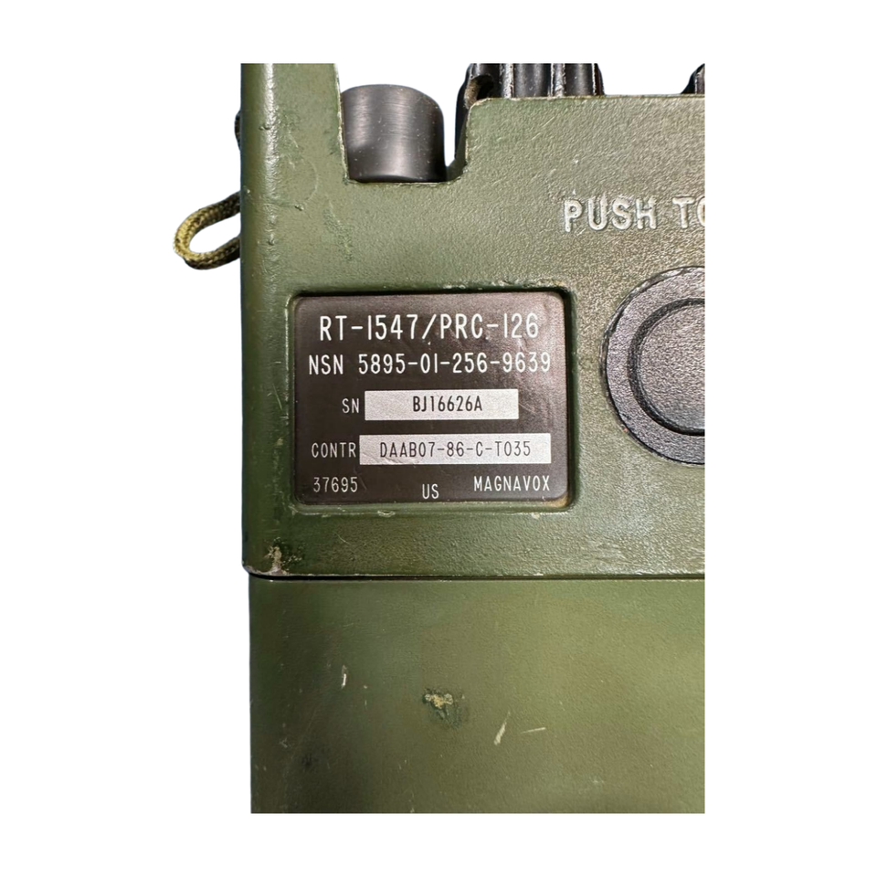 Magnavox AN/PRC-126 US Military Radio 1986 Antenna Handset Full Set ...