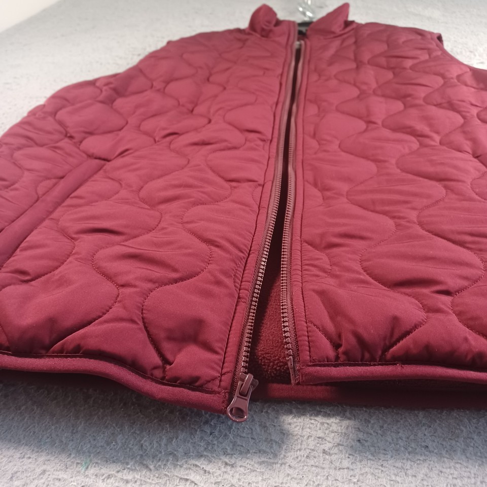Goodfellow & Co Mens Brownish Red Zip Up Puffer Vest Size XL Pockets ...