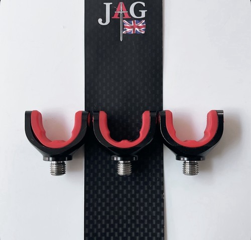 3 JAG Products Prolite Black Large Lockdowns Rear Rod Rests & Red ...