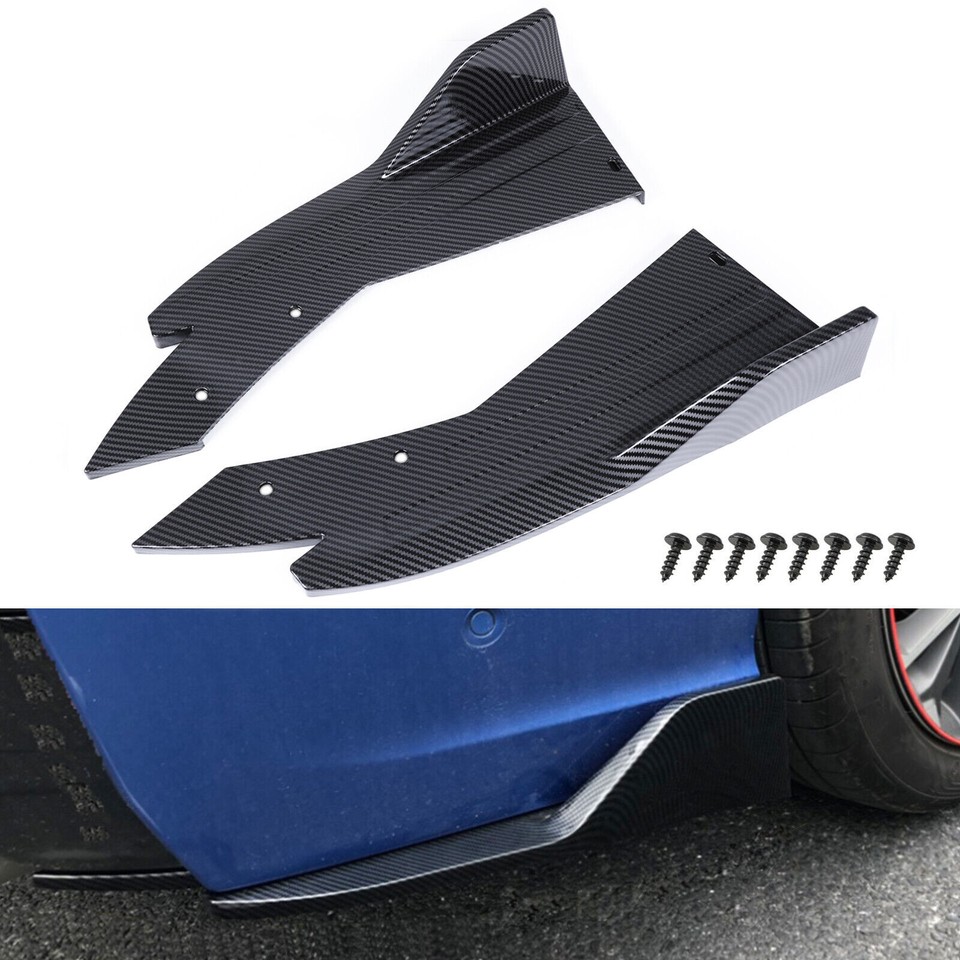 Front Bumper Lip Spoiler Side Skirt Rear Lips Carbon Fiber For Mazda 2 ...