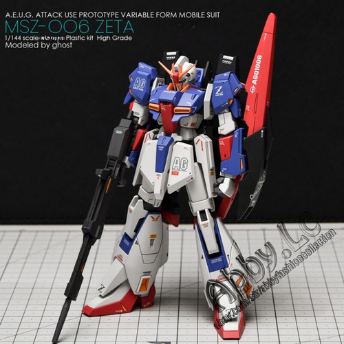 For HG 1/144 Zeta Z 2017 Ver Revive Water UV Light-Reactive Decal MSZ ...